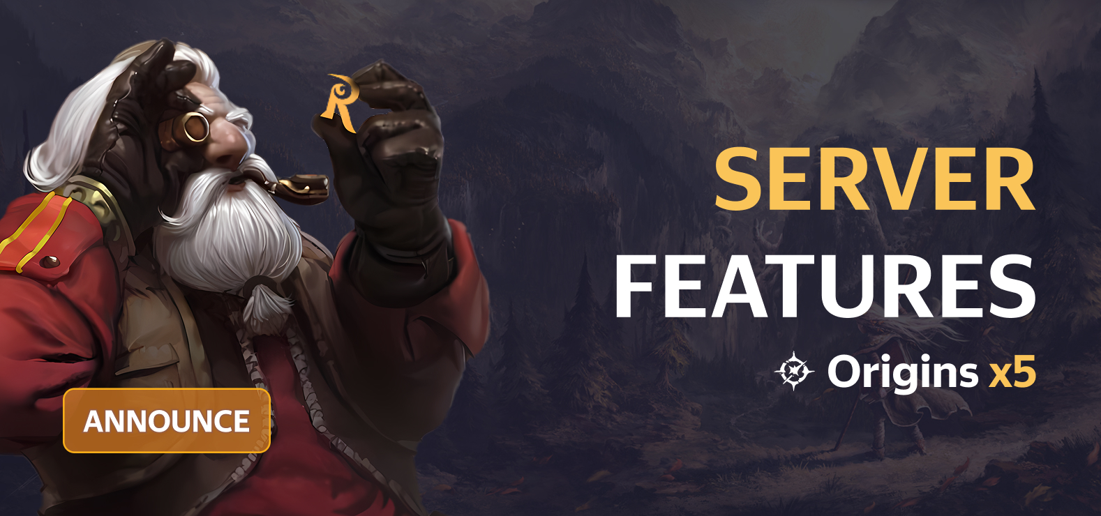 Origins x5 Server Features